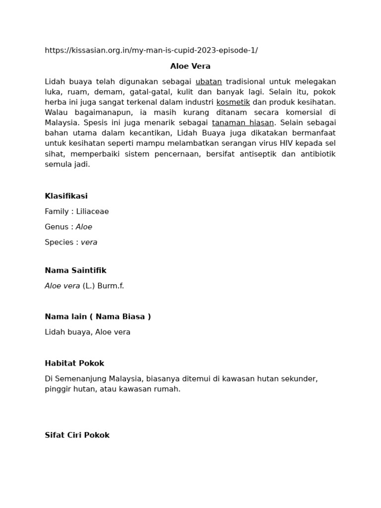 Aloe vera | PDF