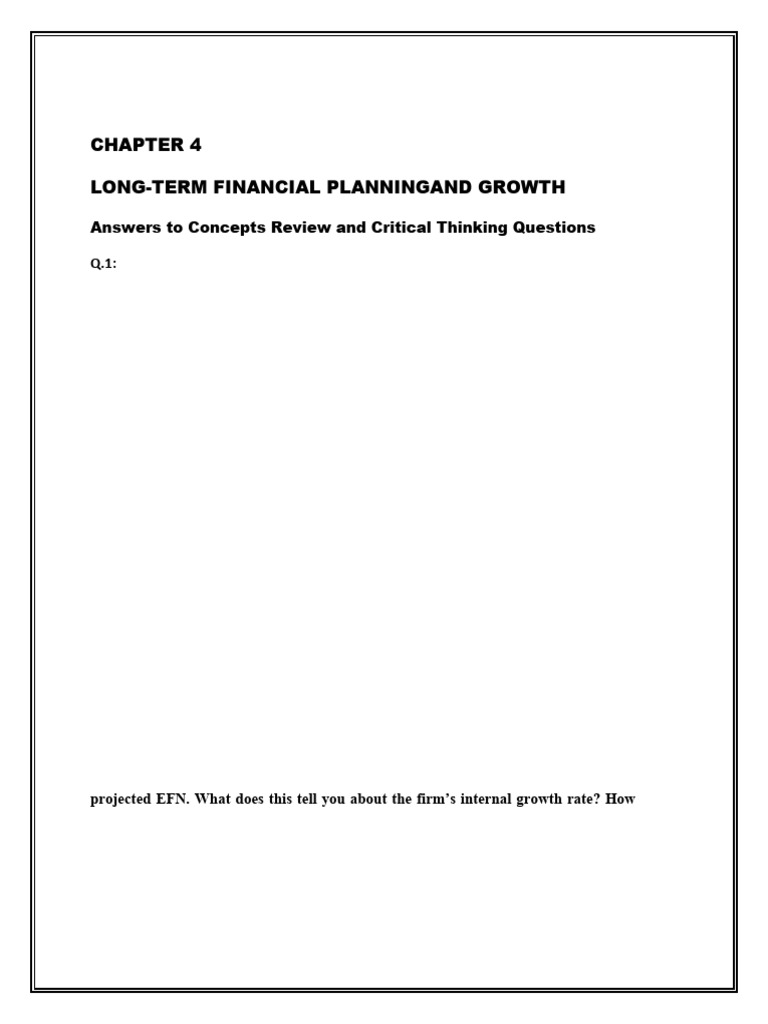 Long-Term Financial Planning Guide | PDF | Bonds (Finance) | Cost Of ...