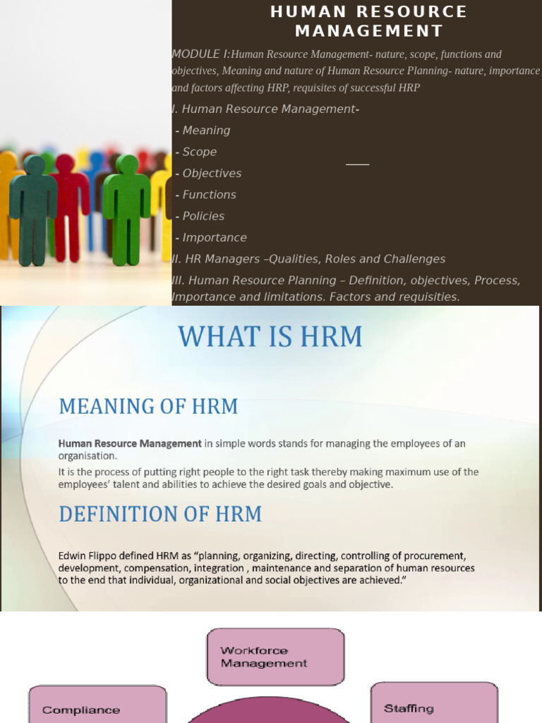 HRM - UNIT 1 | PDF | Human Resource Management | Human Resources