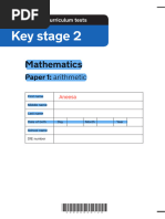 2024 KS2 Arithmetic Paper 1 | PDF | Copyright | License