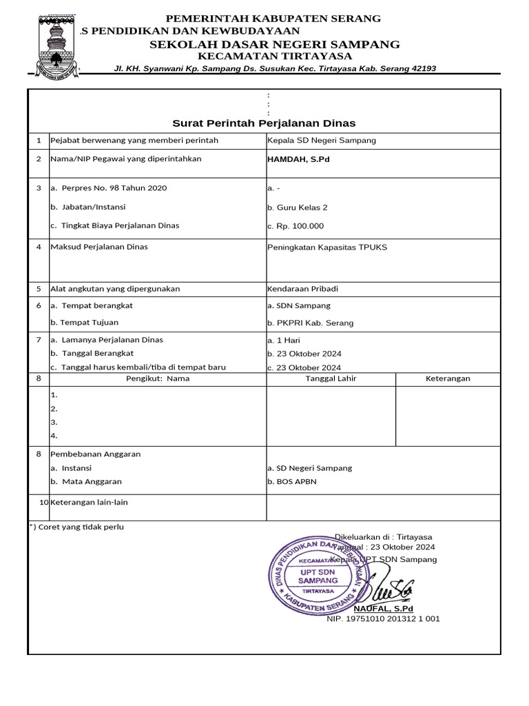 SPPD Bu Hamdah | PDF
