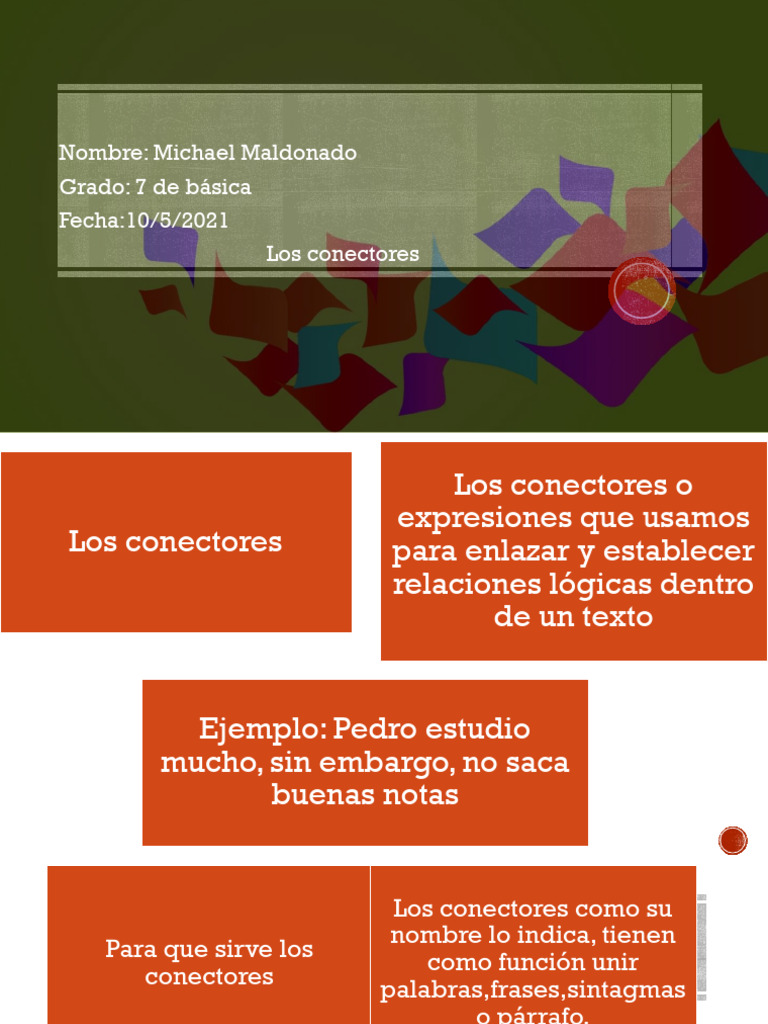Uso de conectores explicativos | PDF | Artes del Lenguaje y Comunicación