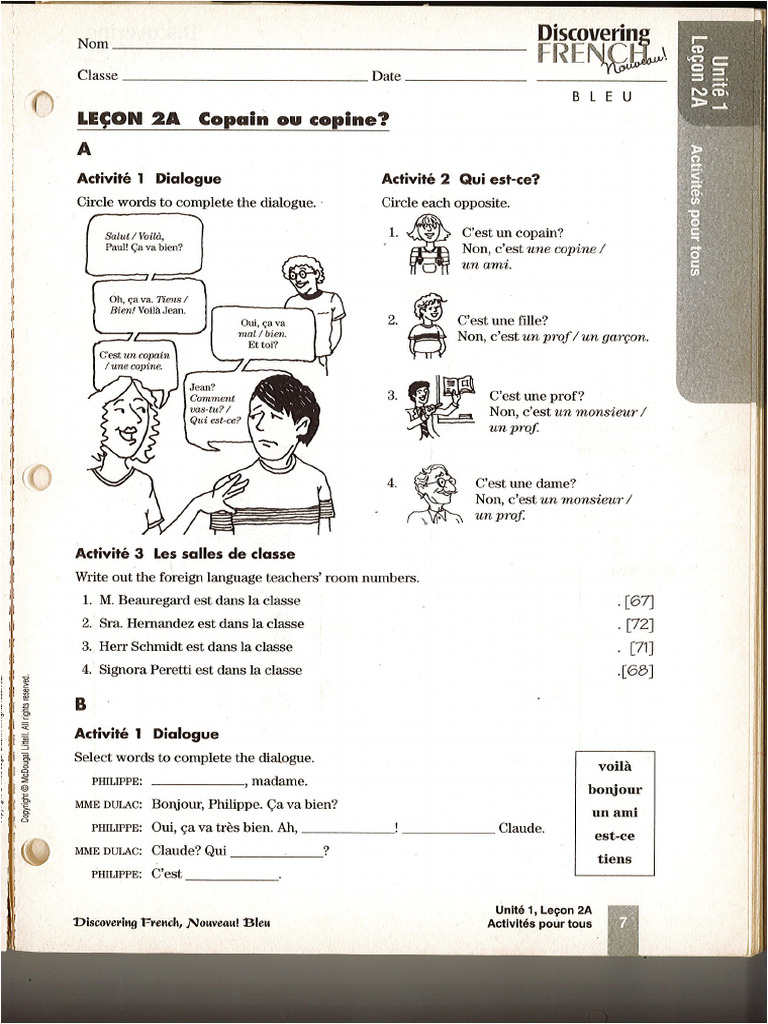 French activity | PDF