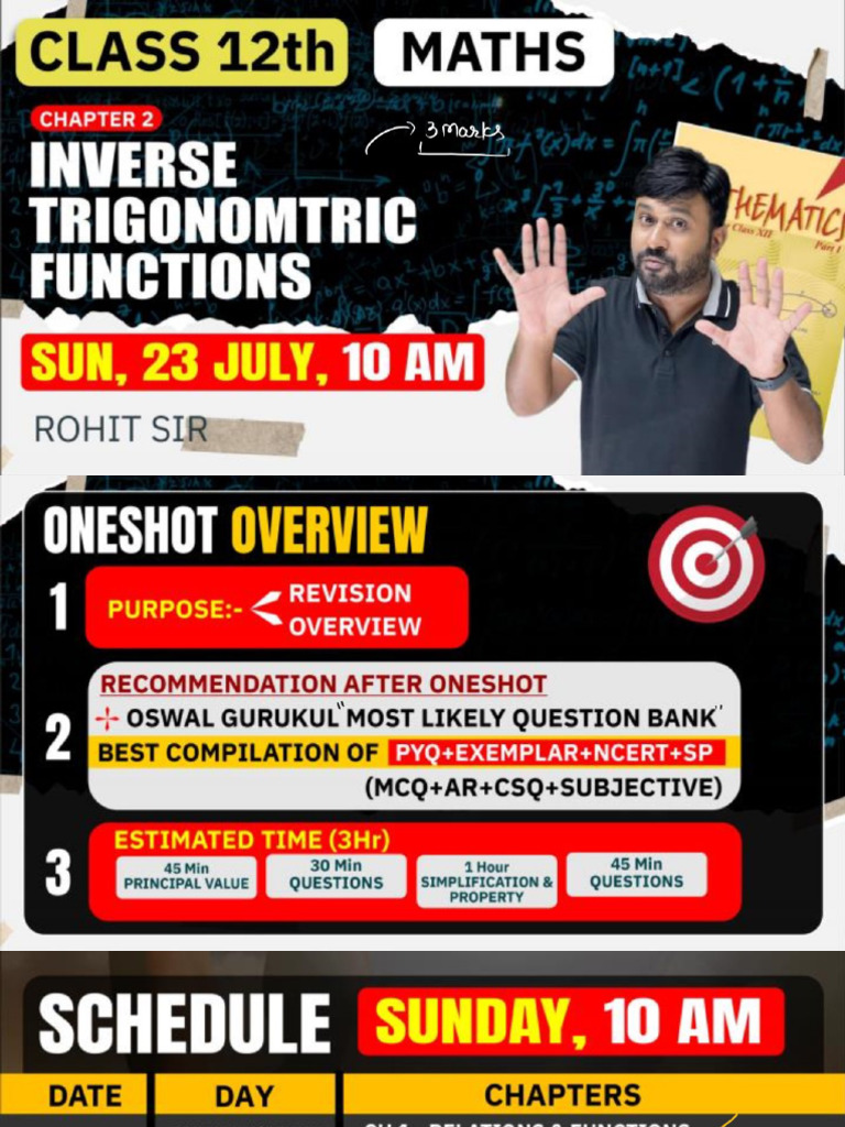 CH 2 Inverse Trigonometric Function Notes | PDF