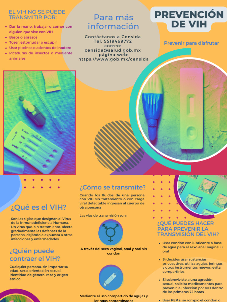 Folleto Prevenci n VIH | PDF | VIH | Condón