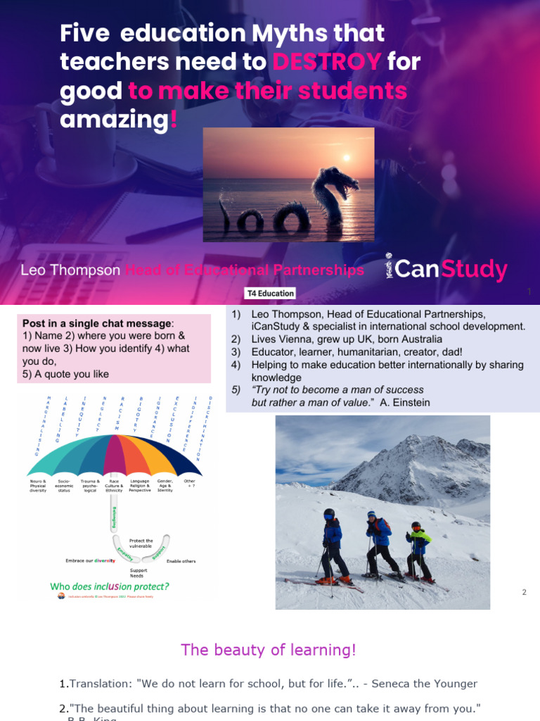 Five Myths Teachers Needs To Destroy For Good 1 - NOVO | PDF | Memory ...