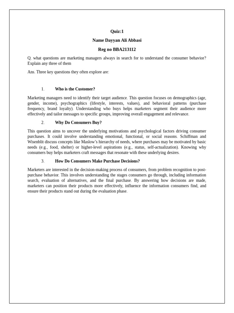 Dayyan Ali Abbasi BBA213112 | PDF