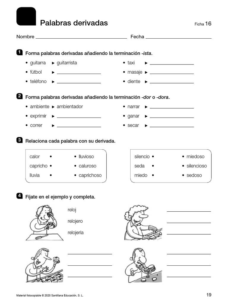 Actividades de palabras y sílabas para niños | PDF