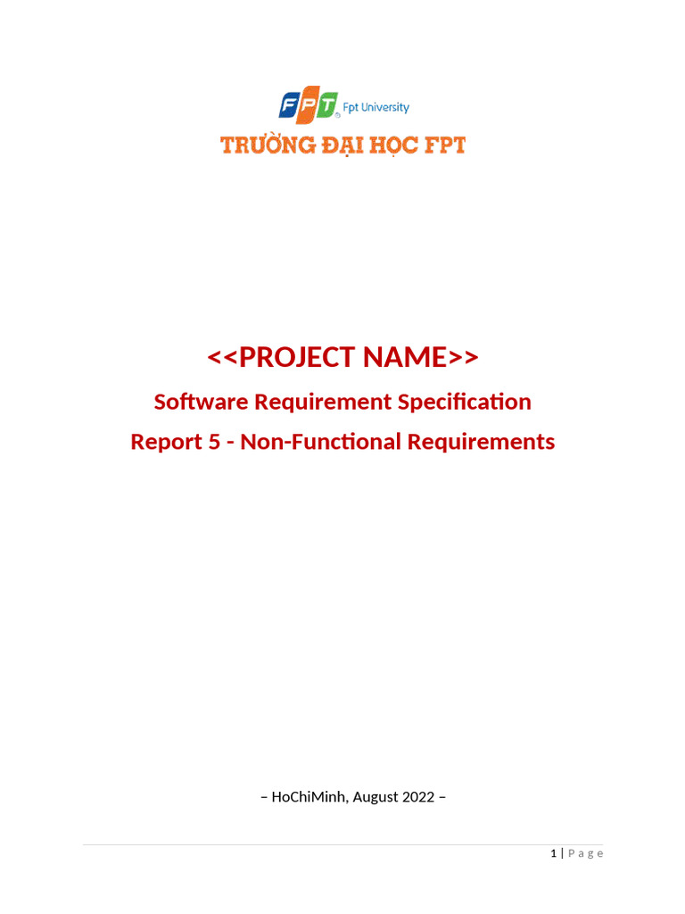 SWR302_SRS_Report5_Non-Functional Requirements | PDF | Usability | Graphical User Interfaces