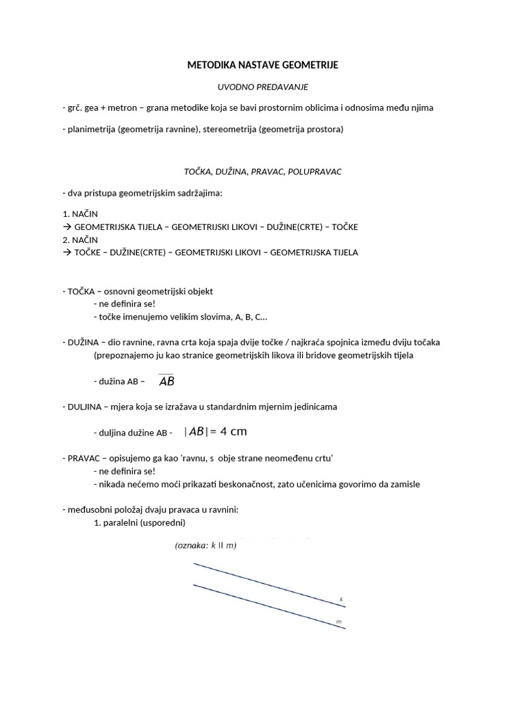 Matka - Geom Skripta | PDF