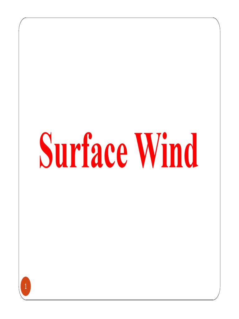 Veering and Backing Wind Explained | PDF | Wound | Wind Speed