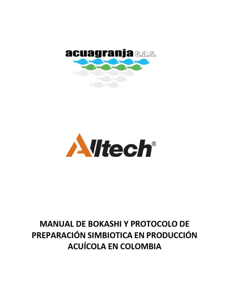 Protocolo Simbiotica Alltech Colombia | PDF | Fermentación | Agua