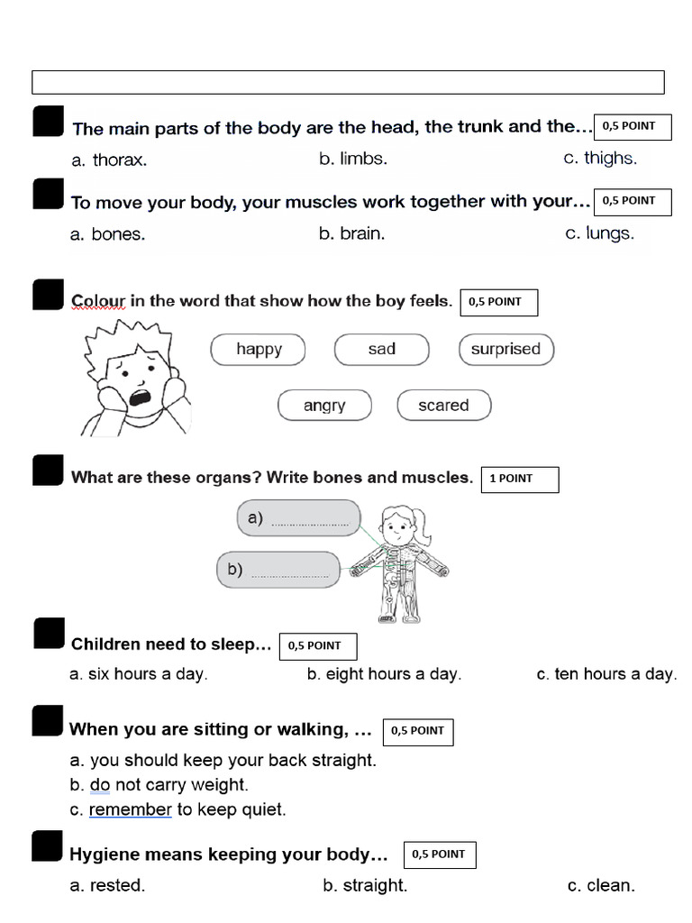 Y3 Healthy Habits Exam | PDF