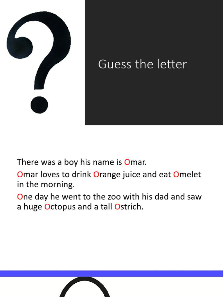 Guess The Letter Guess The Letter | PDF