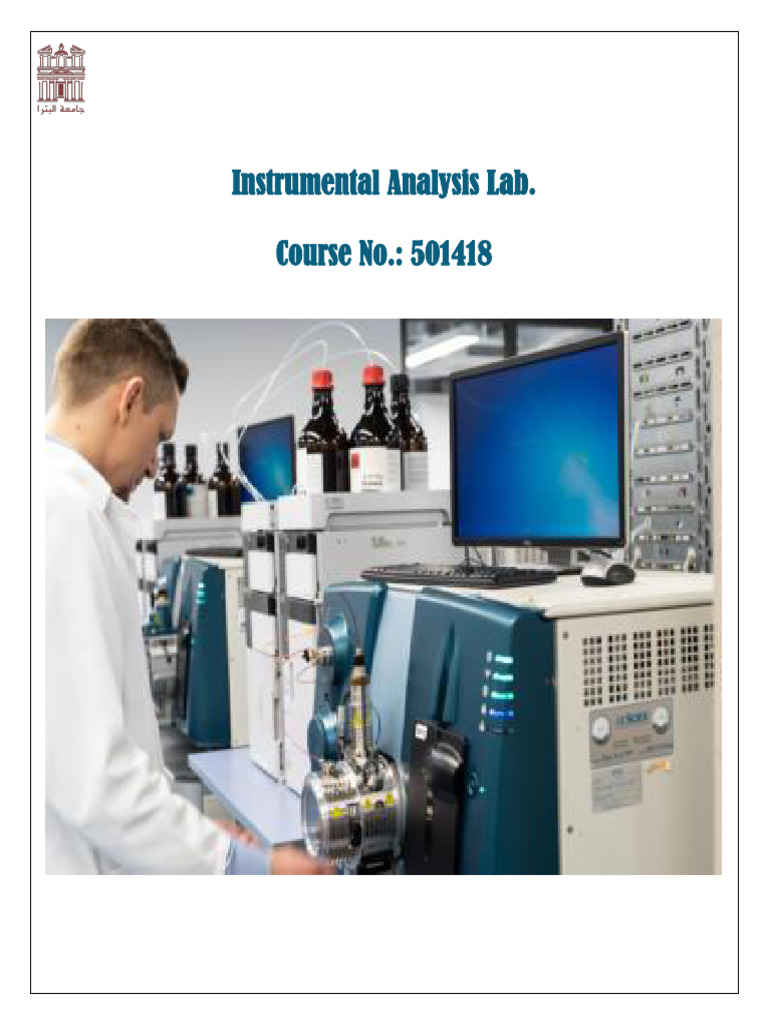 Instrumental Analysis Lab. 2024 | PDF | Ultraviolet–Visible ...