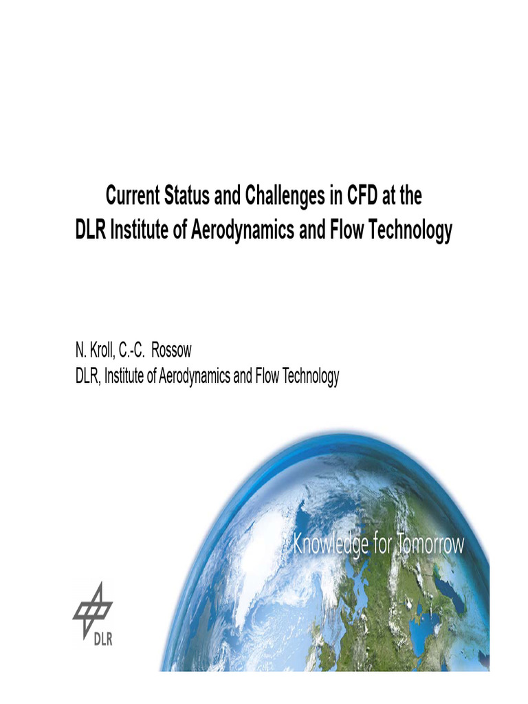 AIAA2015 Challenges For CFD DLR Krollf | PDF | Computational Fluid ...
