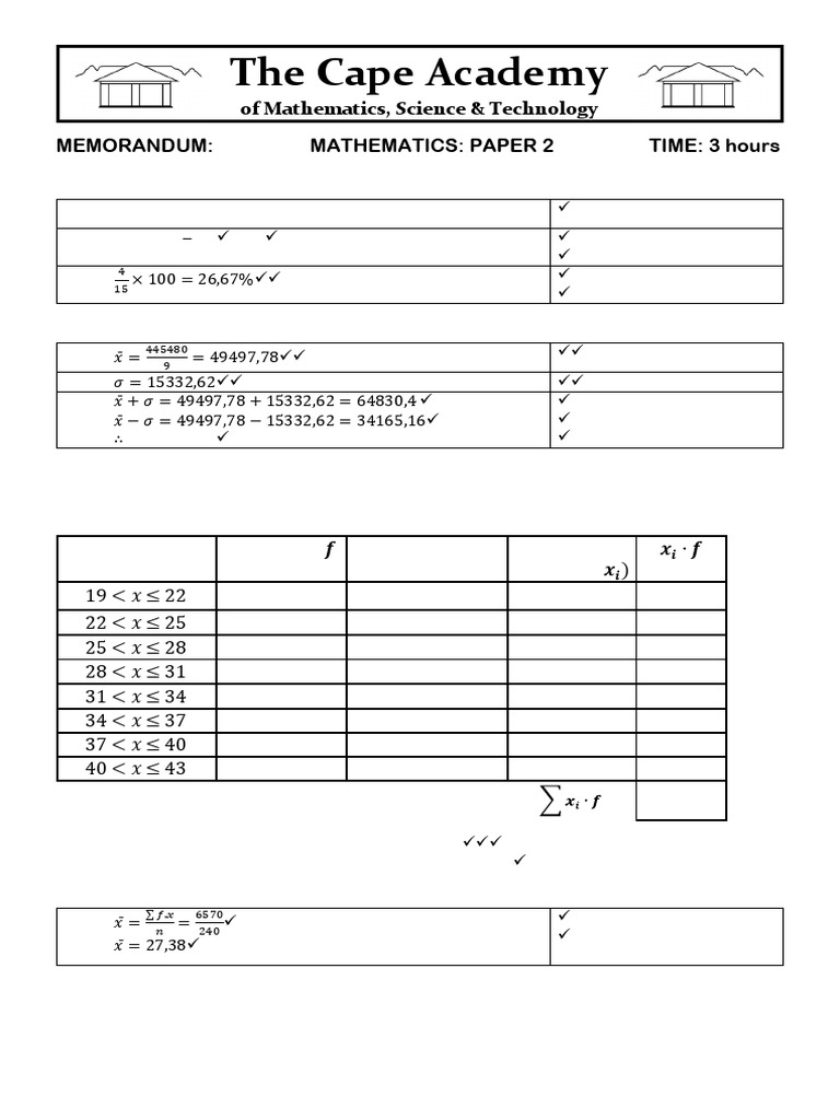 Nov p2 Memo 2022 | PDF