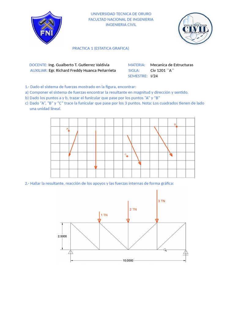 Practica Estatica Grafica | PDF