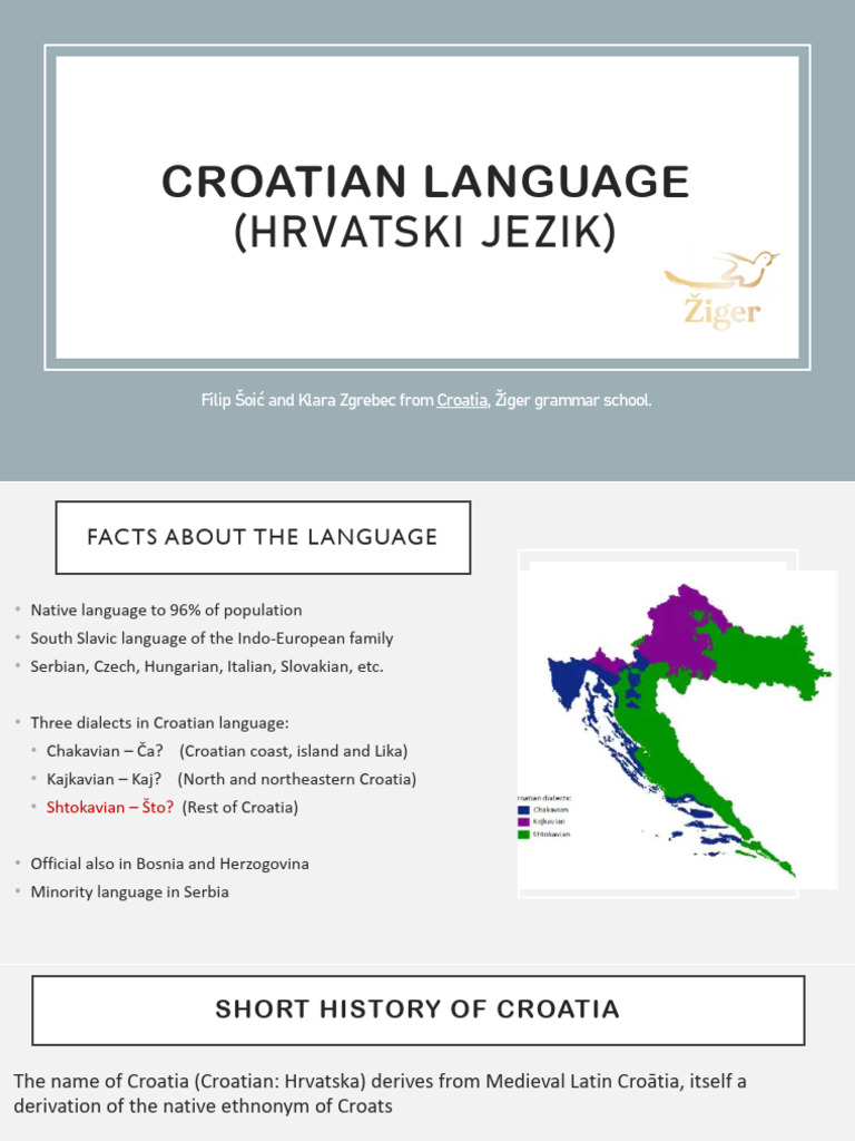 croatian language | PDF | Croatia | Languages