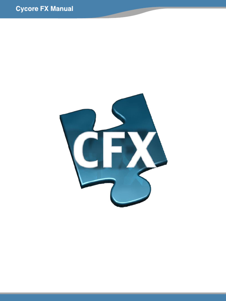 Cycore FX Manual 1.0 | PDF