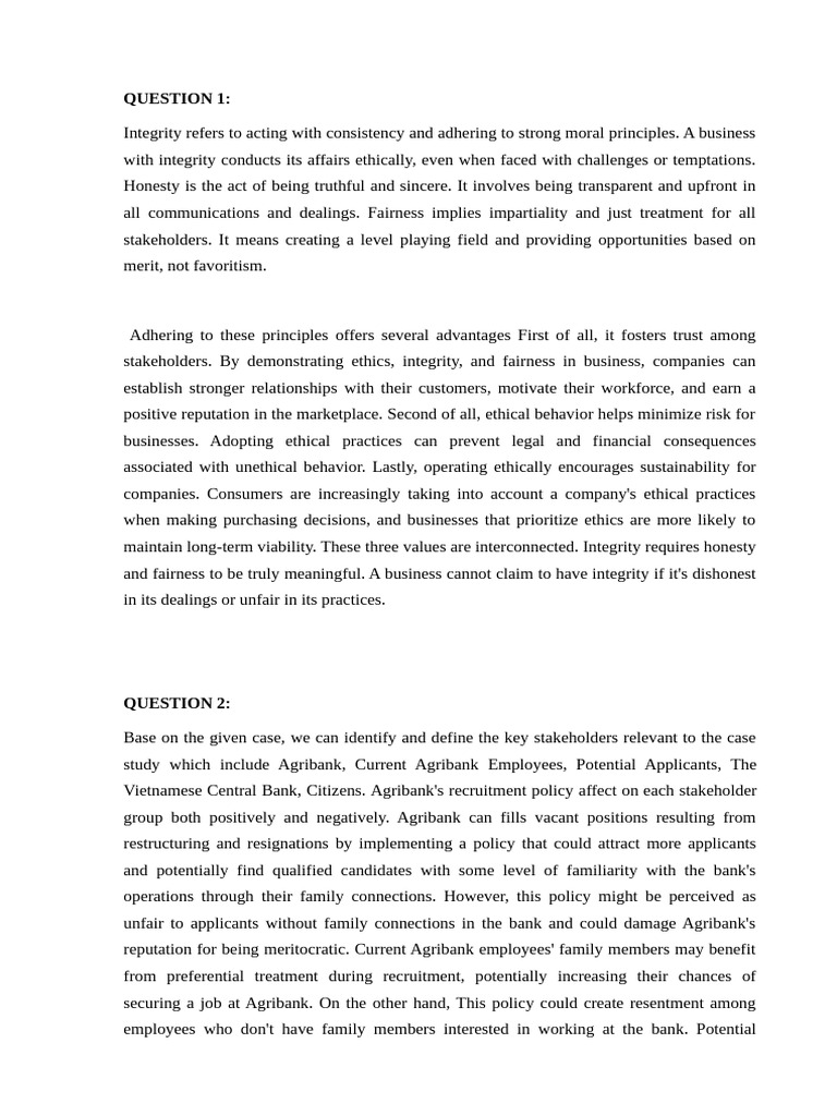 BUE | PDF | Recruitment | Integrity