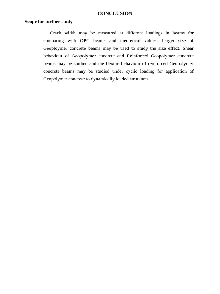 Conclusion | PDF | Science & Mathematics | Technology & Engineering