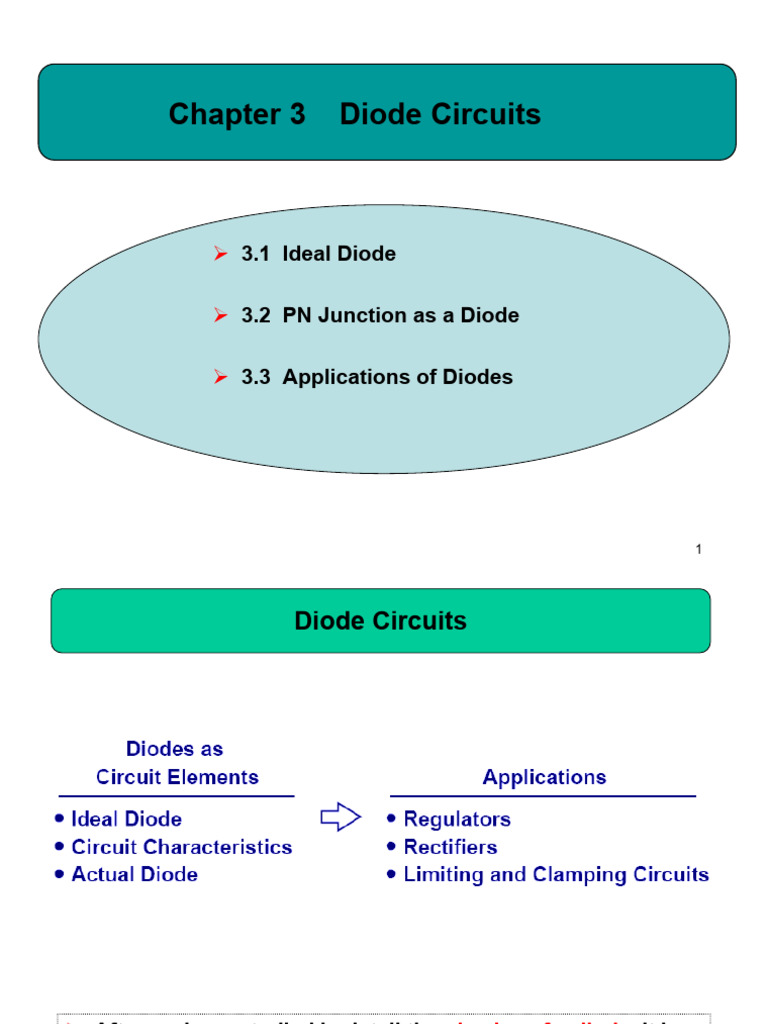 Diode Circuit Models & Applications | PDF | Diode | Electrical Network