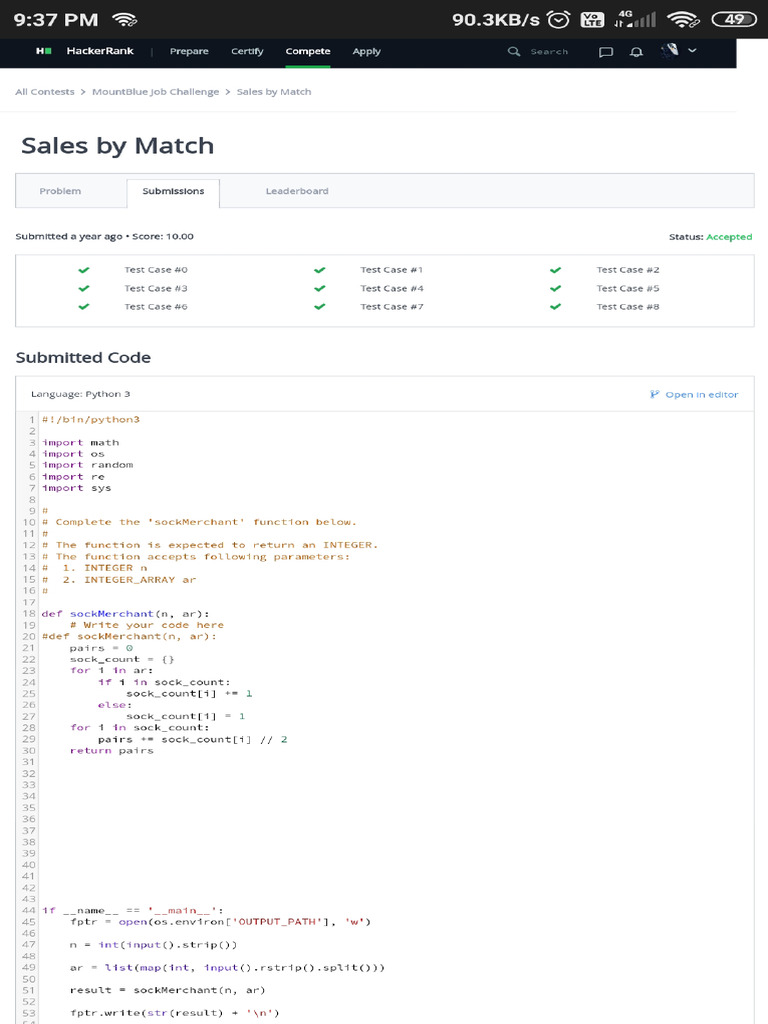 Mount Blue Answers | PDF