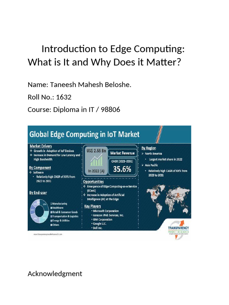Taneesh Beloshe Ict Project | PDF | Internet Of Things | Cloud Computing