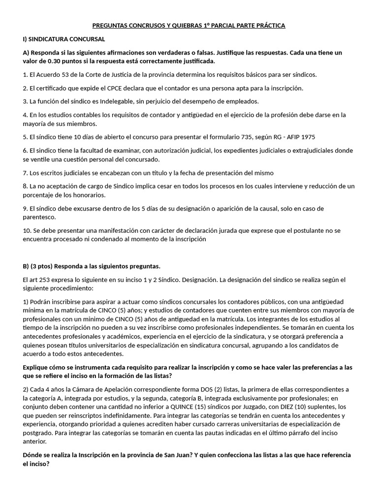 Preguntas Práctica CyQ 1er Parcial | PDF | Derecho