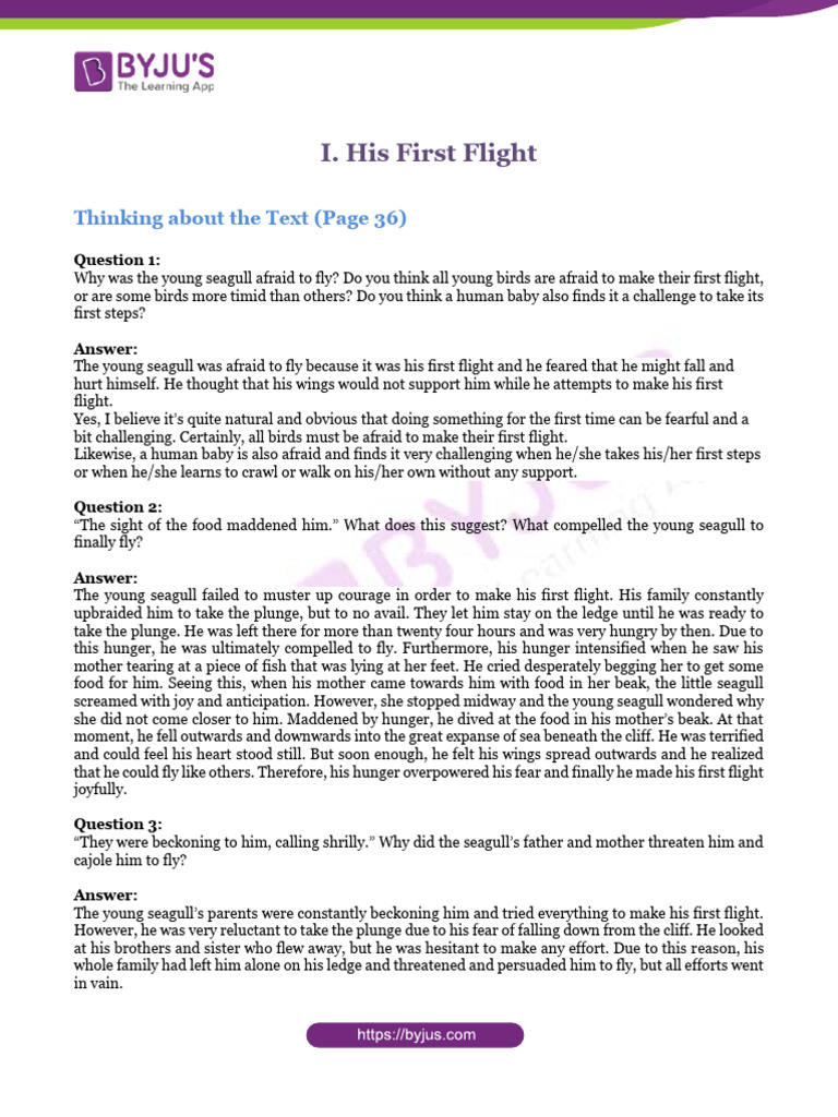 Ncert Solutions Feb2021 First Flight Class 10 English Chapter 3 | PDF ...