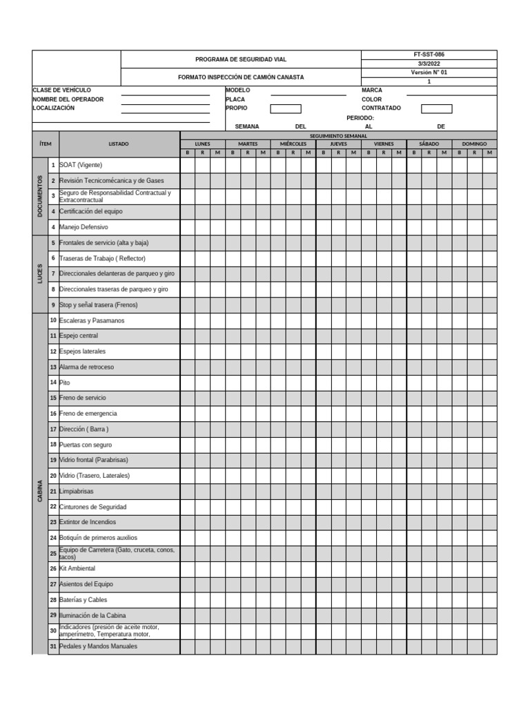 FT SST 086 | PDF | Vehículo de motor | Vehículos