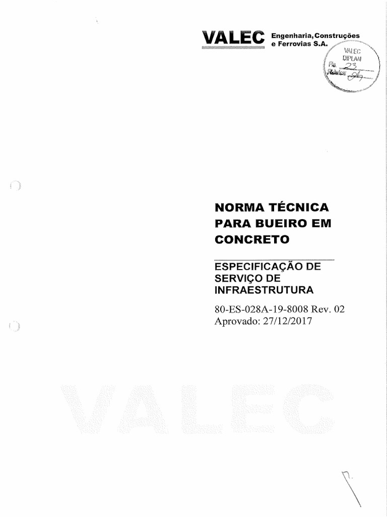 BUEIRO EM CONCRETO - 80-ES-028A-19-8008 Rev. 02 | PDF