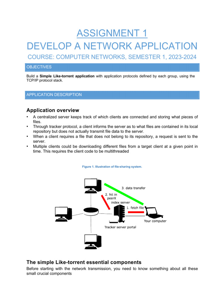 BTL1-Network Application P2P File Sharing | PDF | Computer Networking | Computer Science