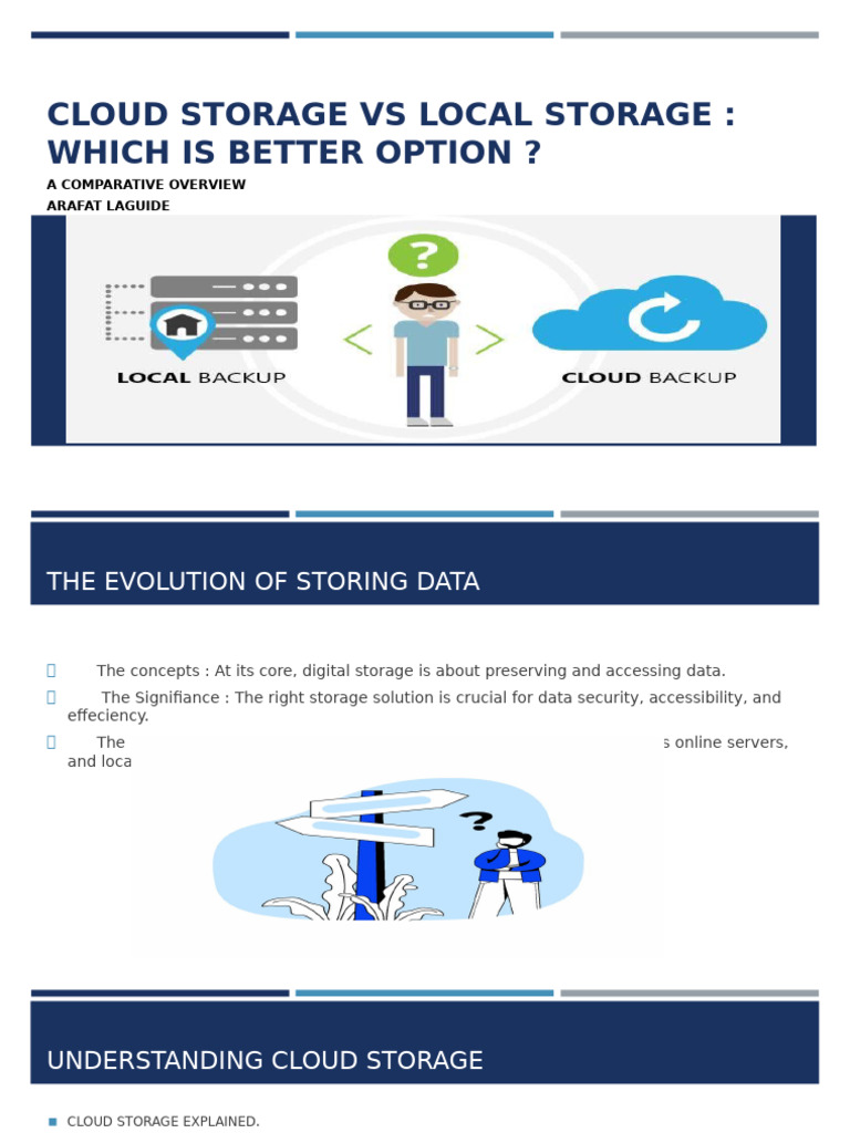 Cloud Storage VS Local Storage | PDF
