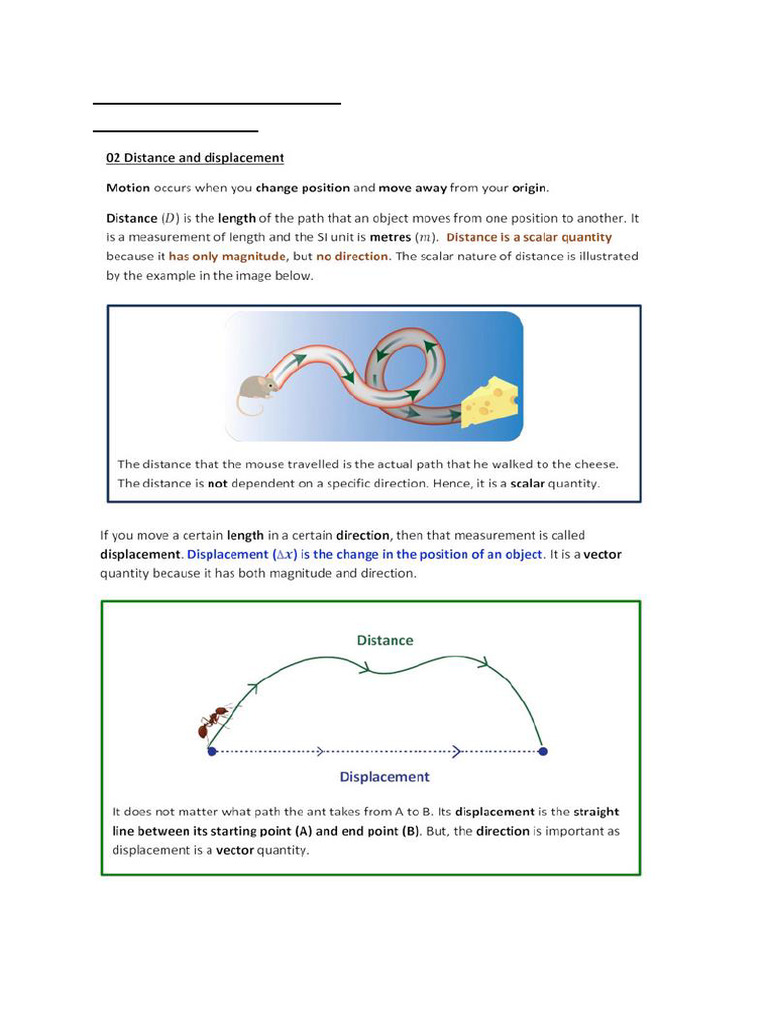 Grade 10 Physics: 1D Motion Homework | PDF