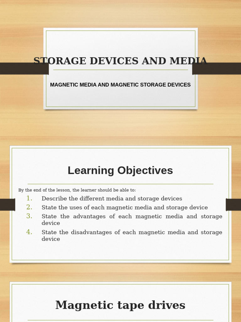 Overview of Magnetic and Solid-State Storage | PDF | Solid State Drive ...