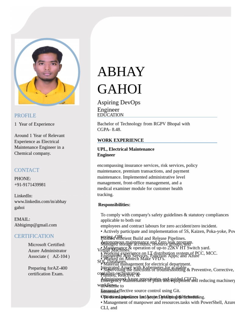 ABHAY GAHOI DEVOPS | PDF | Microsoft Azure | Computing