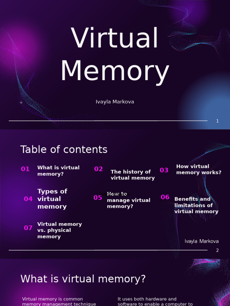 Virtual Memory Ivayla Markova | PDF | Computer Data Storage | Random Access Memory
