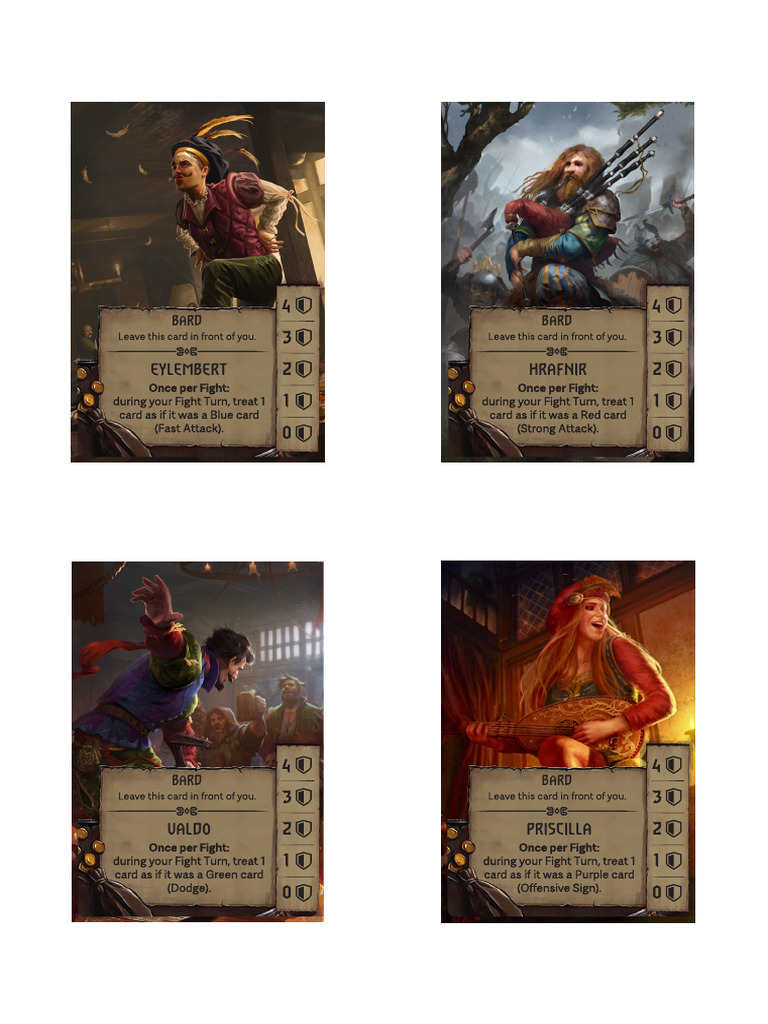 TWOW Bards Components en | PDF | Gaming | Board Games
