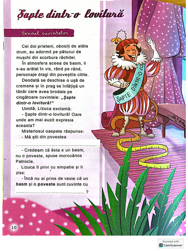 Fisa 1 Romana Clasa 1 | PDF