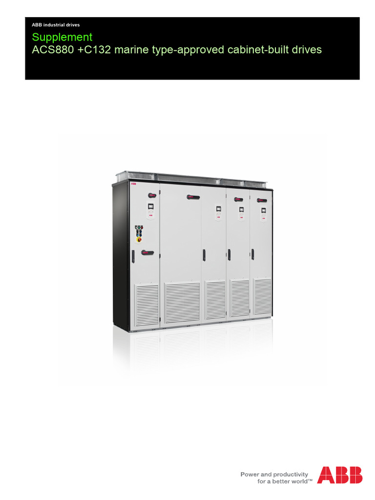 En ACS880 Cabinet Marine Suppl A A4 | PDF | Power Inverter | Ac Power