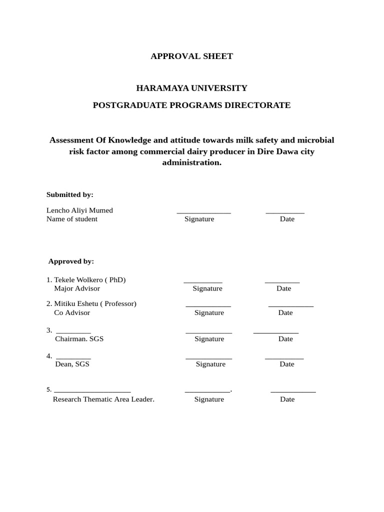Approval Sheet | PDF | Career & Growth