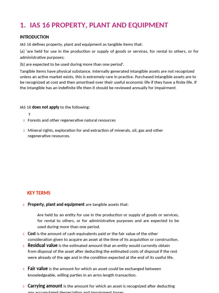 IAS 16 PPE | PDF | Intangible Asset | Expense