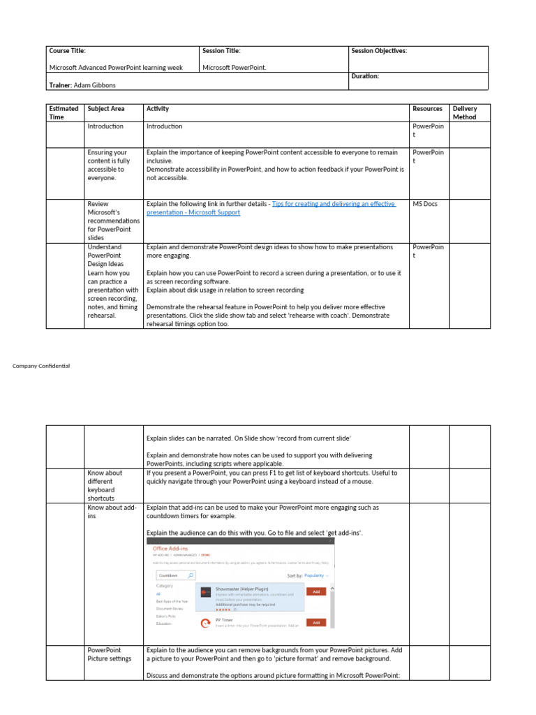 PowerPoint - 2 Hour Course | PDF | Microsoft Power Point | Software ...