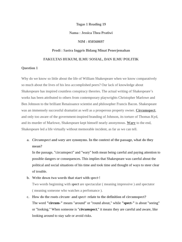 Tugas 1 Reading 19 | PDF | Sound | Saint Patrick