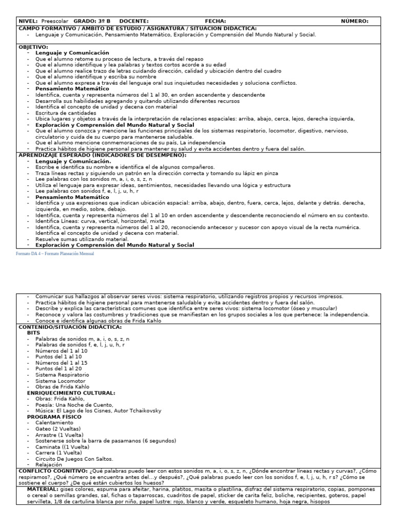 2.Septiembre 2022 K3·B | PDF | Educación de la primera infancia | Dibujo