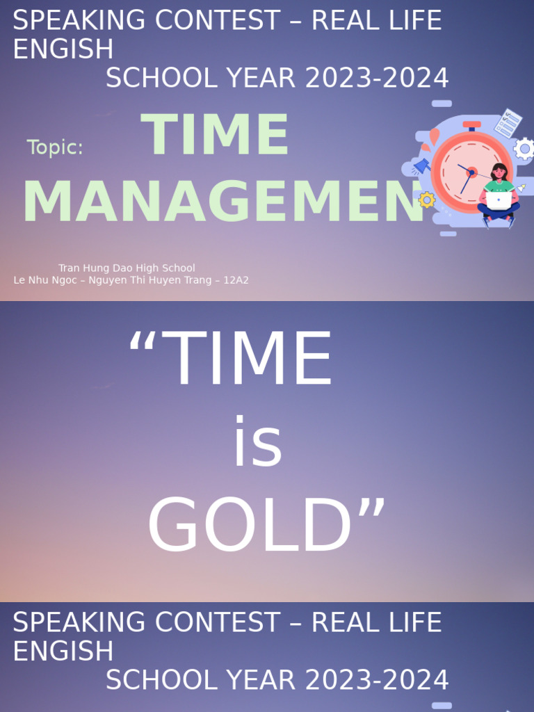 Time Management Presentation | PDF
