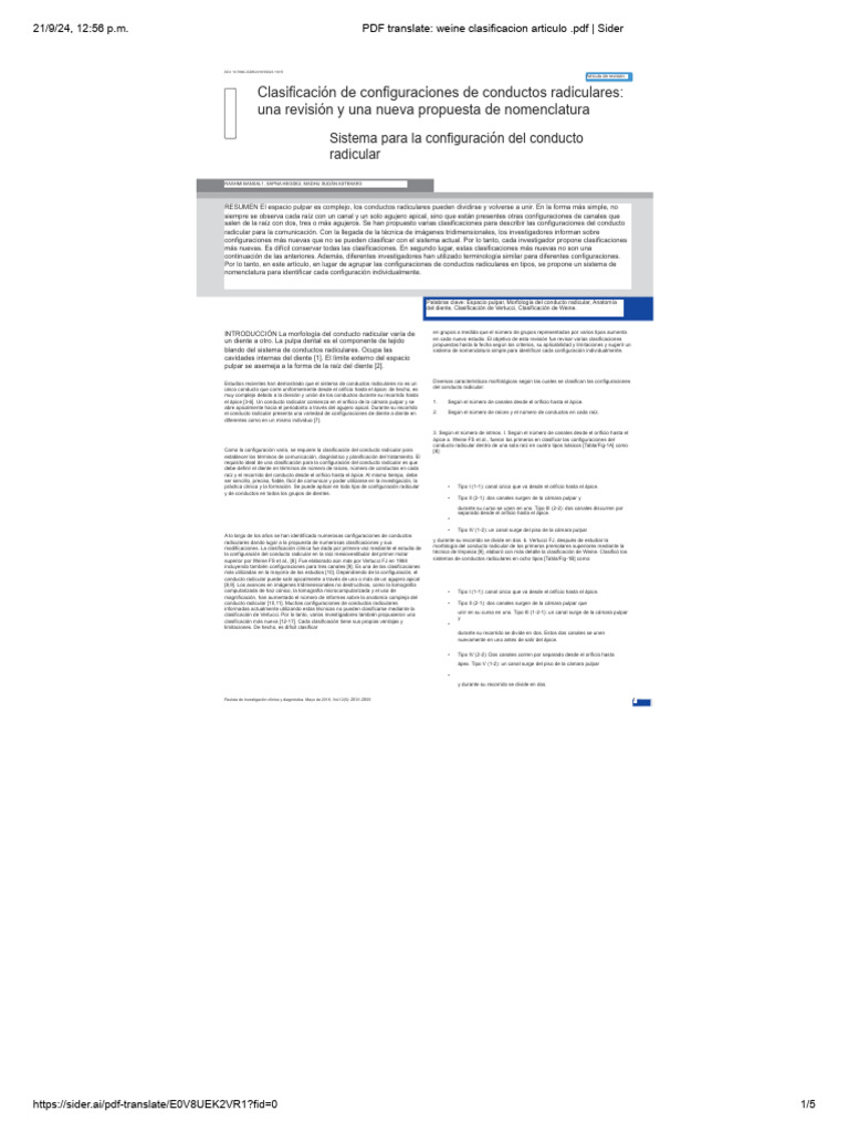 PDF Translate_ Weine Clasificacion Articulo .PDF _ Sider | PDF | Raíz | Taxonomía (biología)
