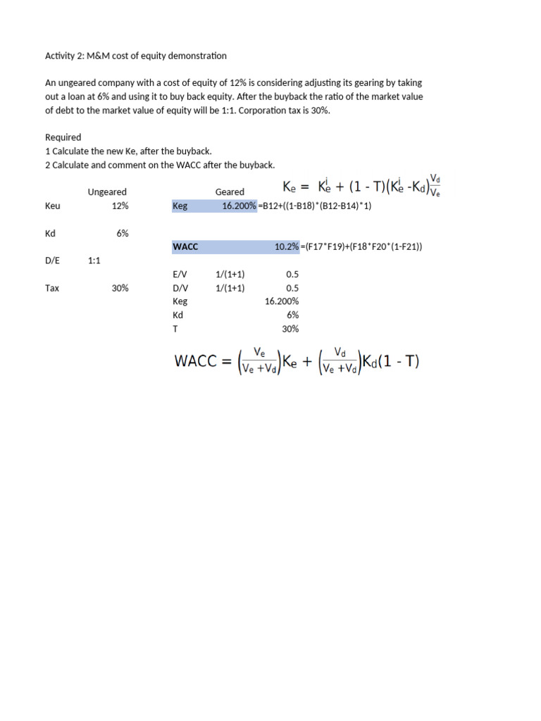 AFM CH 6 Wrokbook Excercises | PDF | Private Sector | Financial Markets